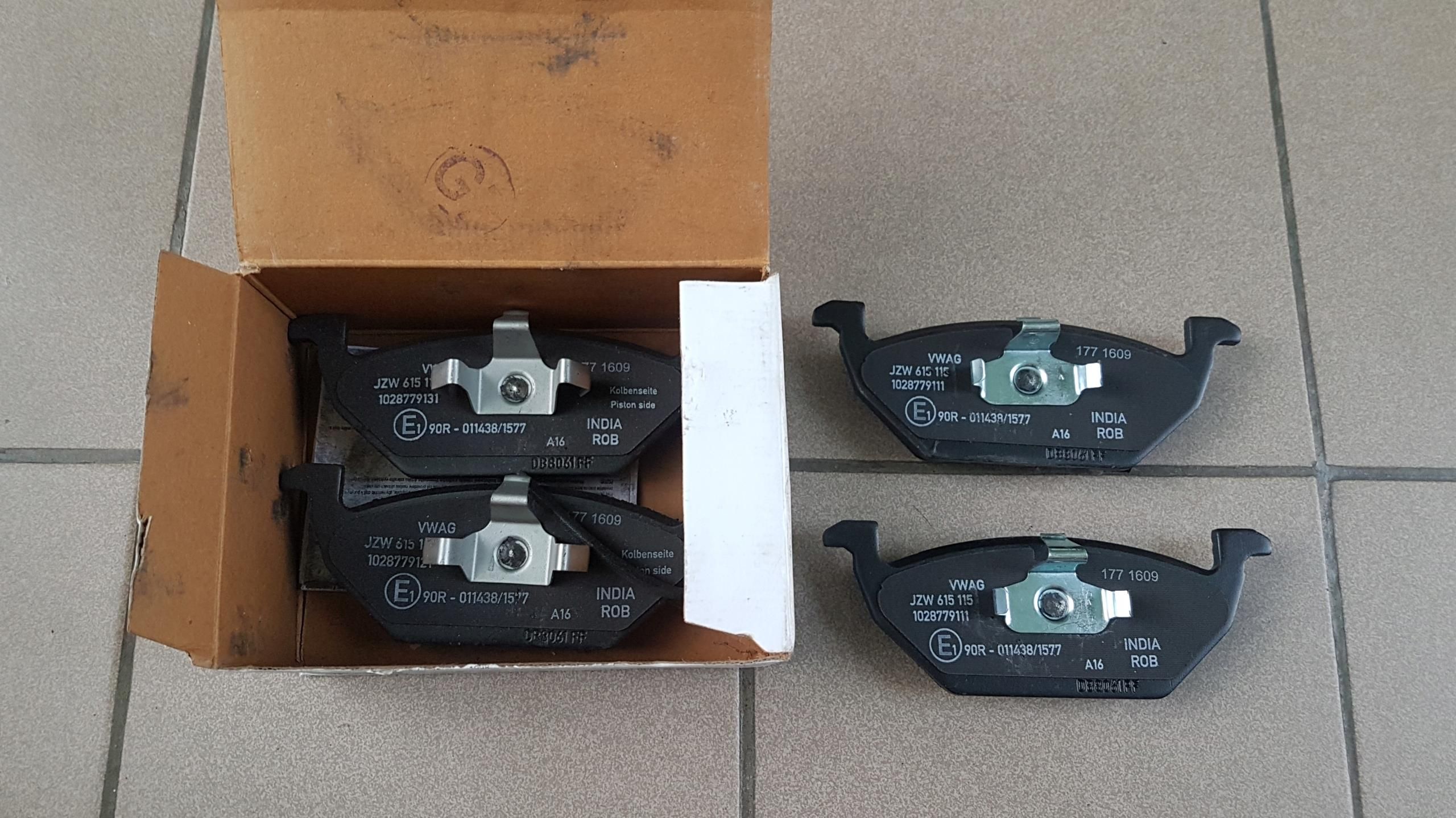 Klocki hamulcowe Audi Oe Klocki 256Mm 280Mm Skoda Octavia Fabia ...