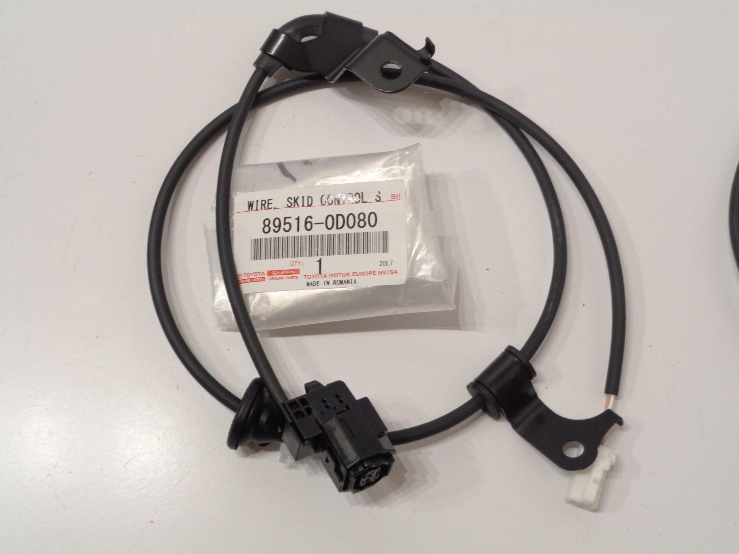 Toyota Oe Kabel Czujnika Abs Tyl Yaris Ii 06 11 Orygina 89516 0D070 ...