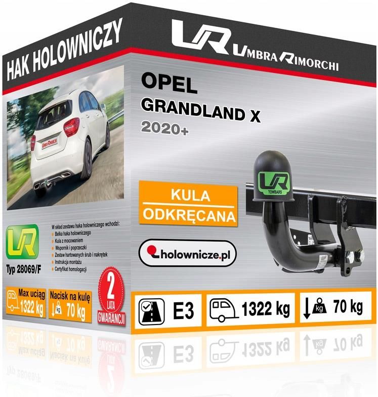 Hak holowniczy Umbra Rimorchi Hak Holowniczy Opel Grandland X 2020 ...