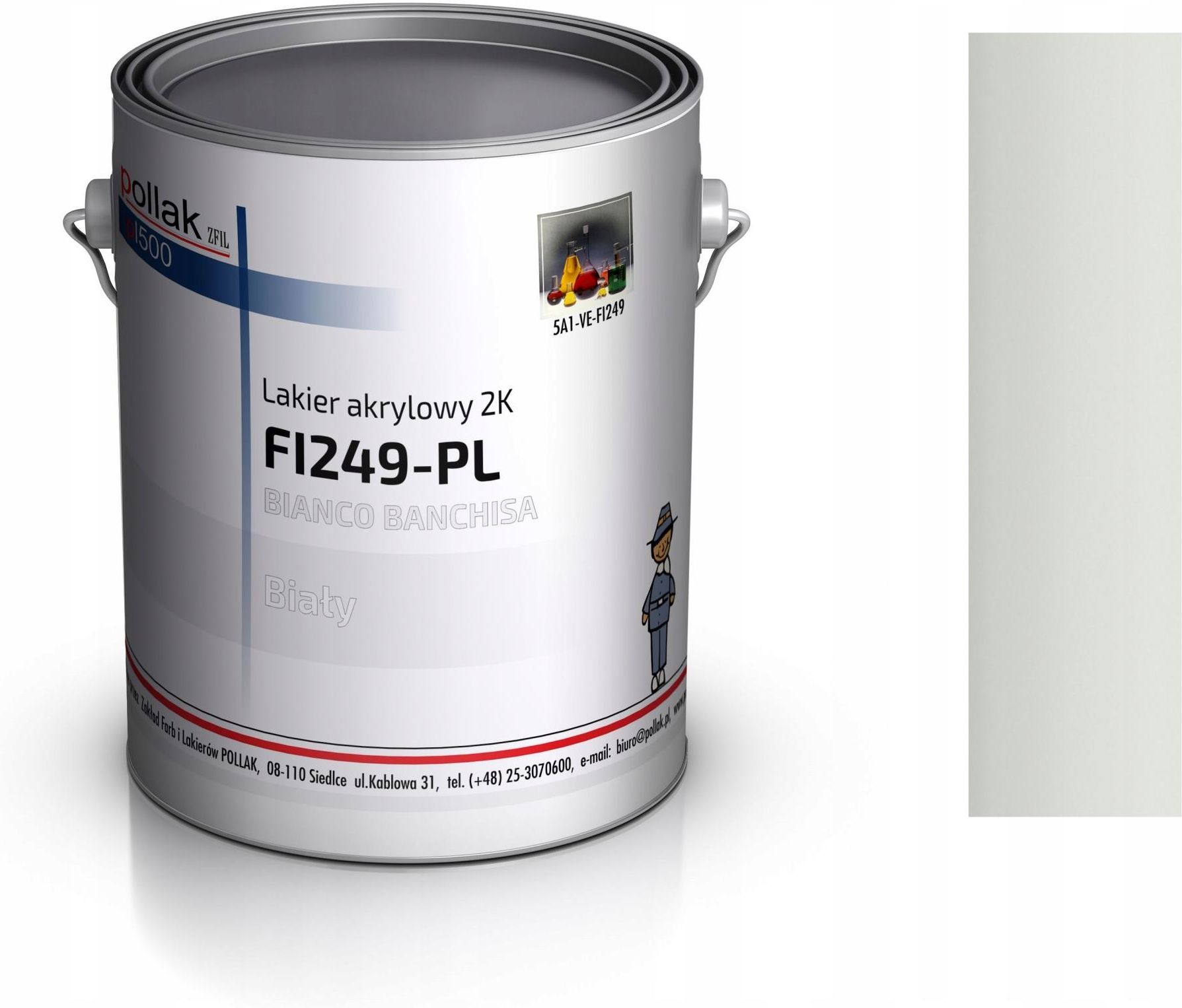 Pollak Lakier Akrylowy Biały Fiat 249 Bianco Banchisa 4L - Opinie i ...