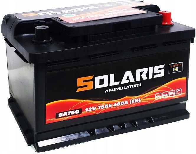 Solaris Akumulator 75Ah 680A Sa 72 750 Sa750 - Opinie i ceny na Ceneo.pl