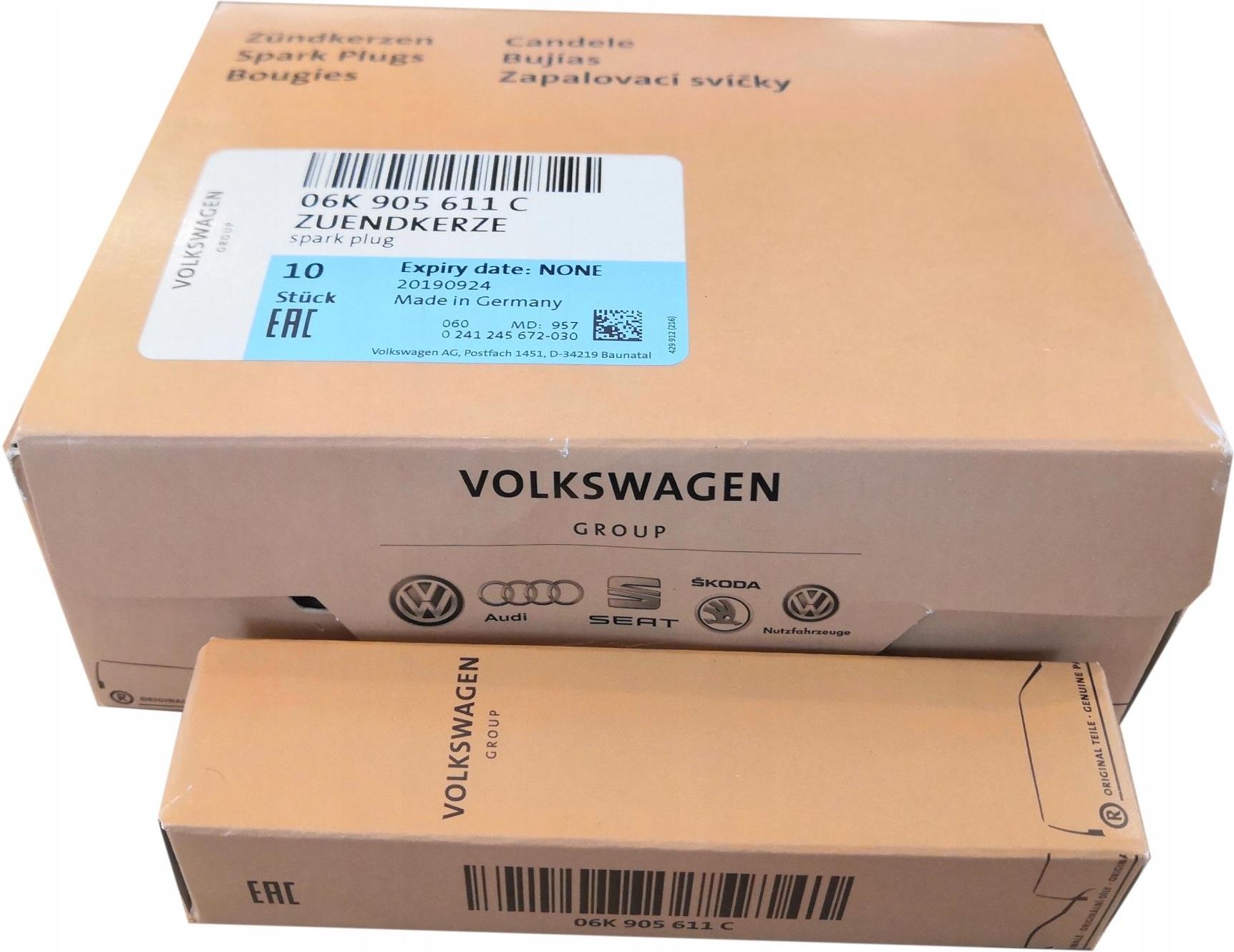 Świeca samochodowa Seat Oe Oryginał Świeca Zapło Vw Skoda Tfsi 06K 905 ...