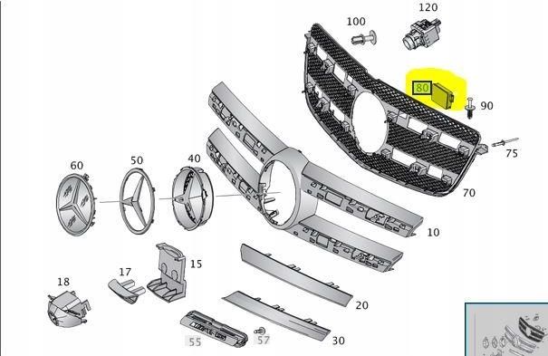 Mercedes Benz Oe Radar Sensor Moduł Mercedes W166 W253 A0009052806 ...