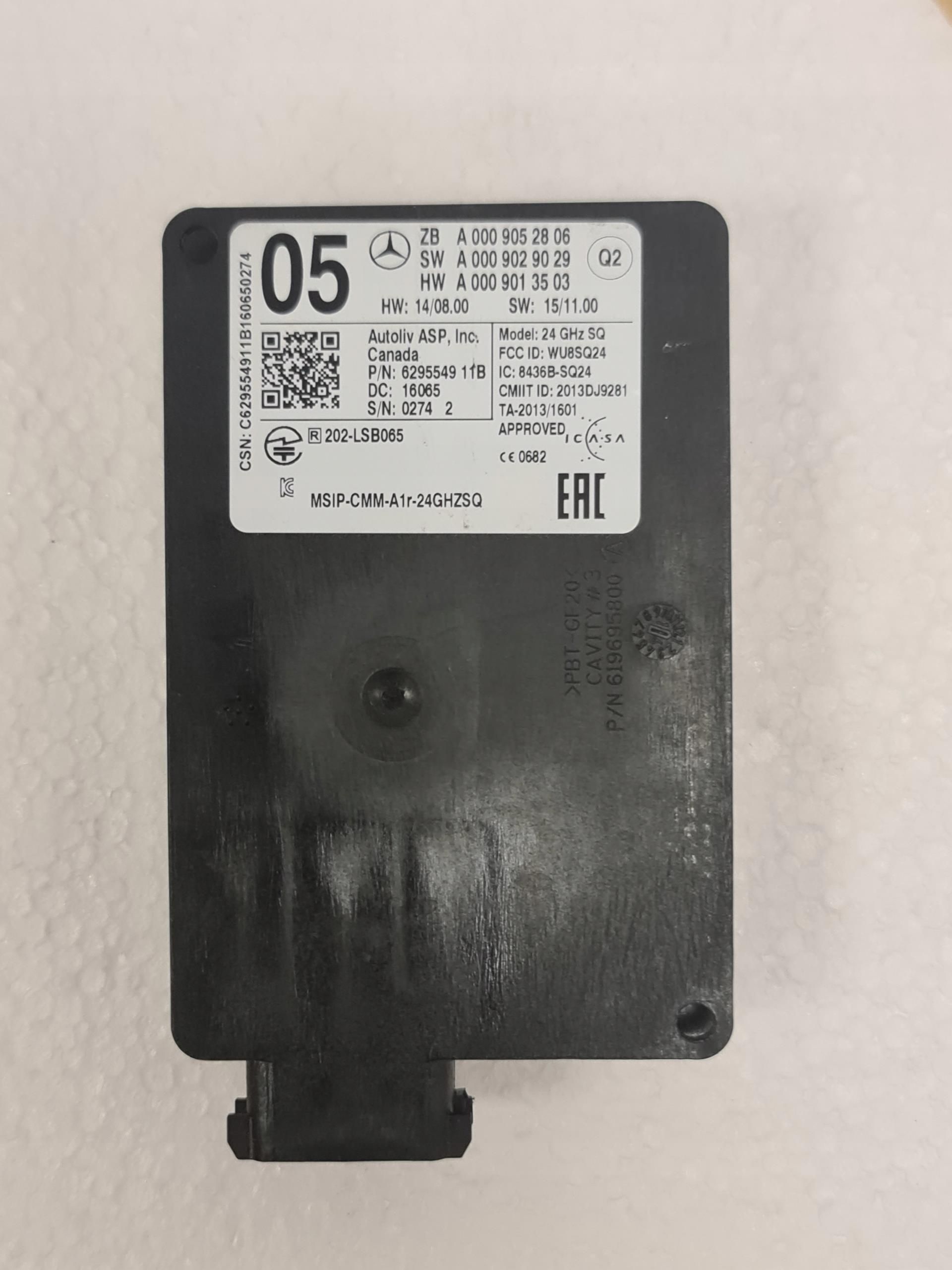 Mercedes Benz Oe Radar Sensor Moduł Mercedes W166 W253 A0009052806 ...