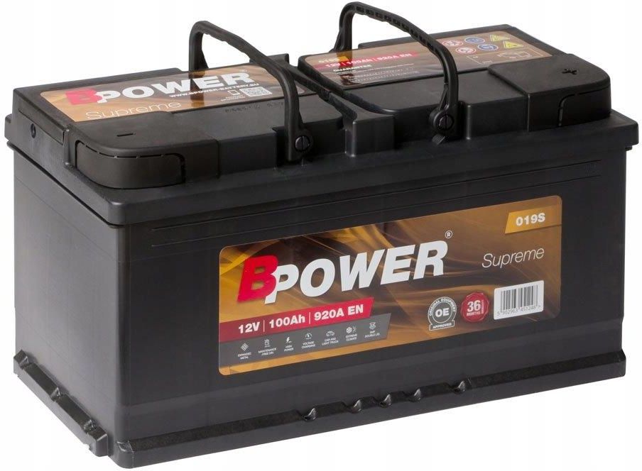 Bpower Akumulator Supreme 100Ah 920A 019S - Opinie i ceny na Ceneo.pl