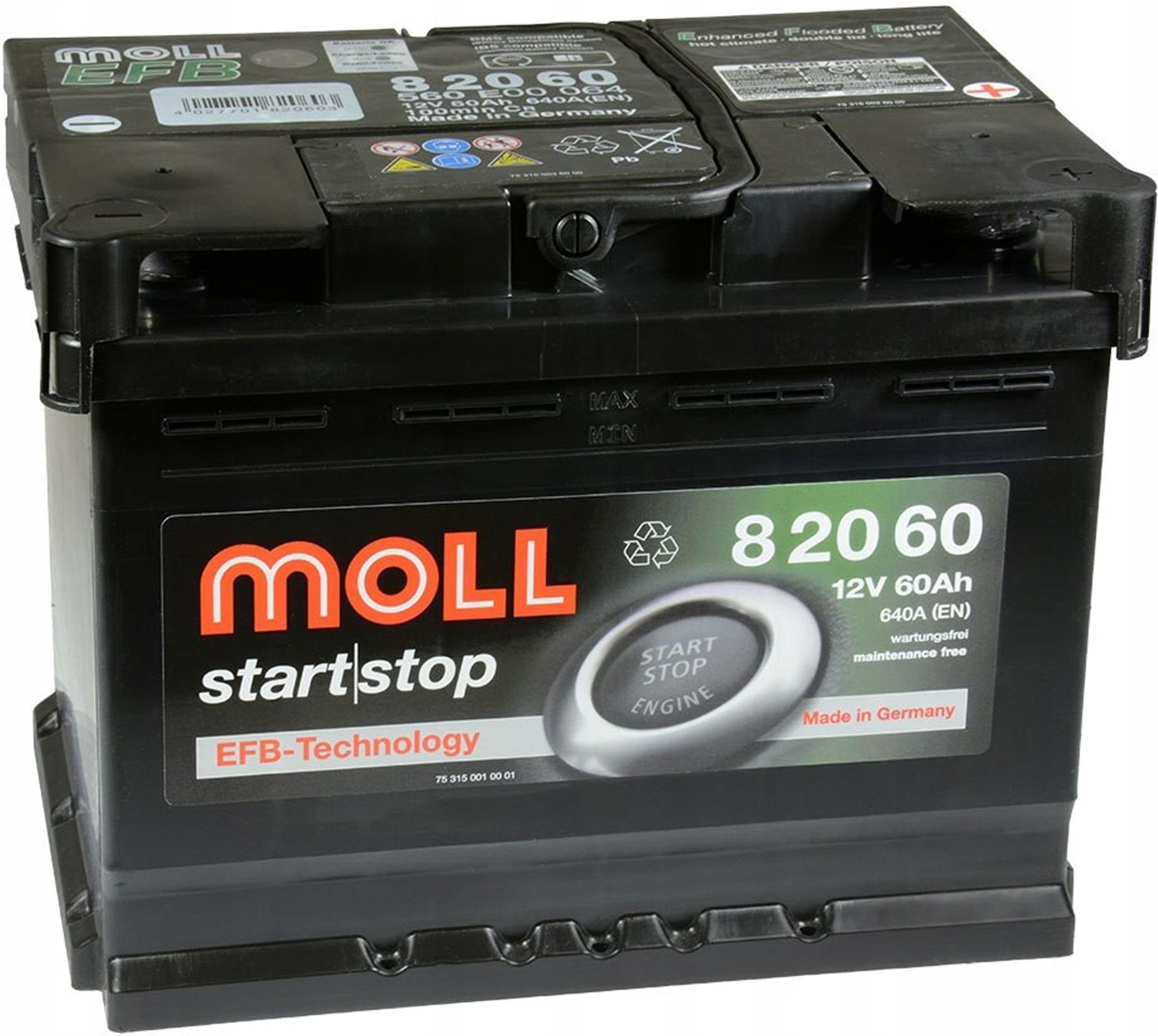 Moll Akumulator 60Ah 640A Efb Me82060 - Opinie i ceny na Ceneo.pl