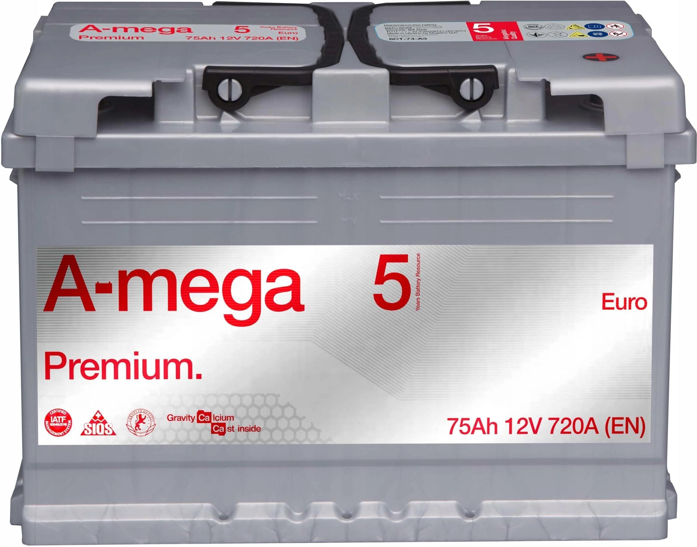Amega Akumulator Ultra M7 75Ah 790A P Plus 6Ct 75 A3 - Opinie i ceny na ...