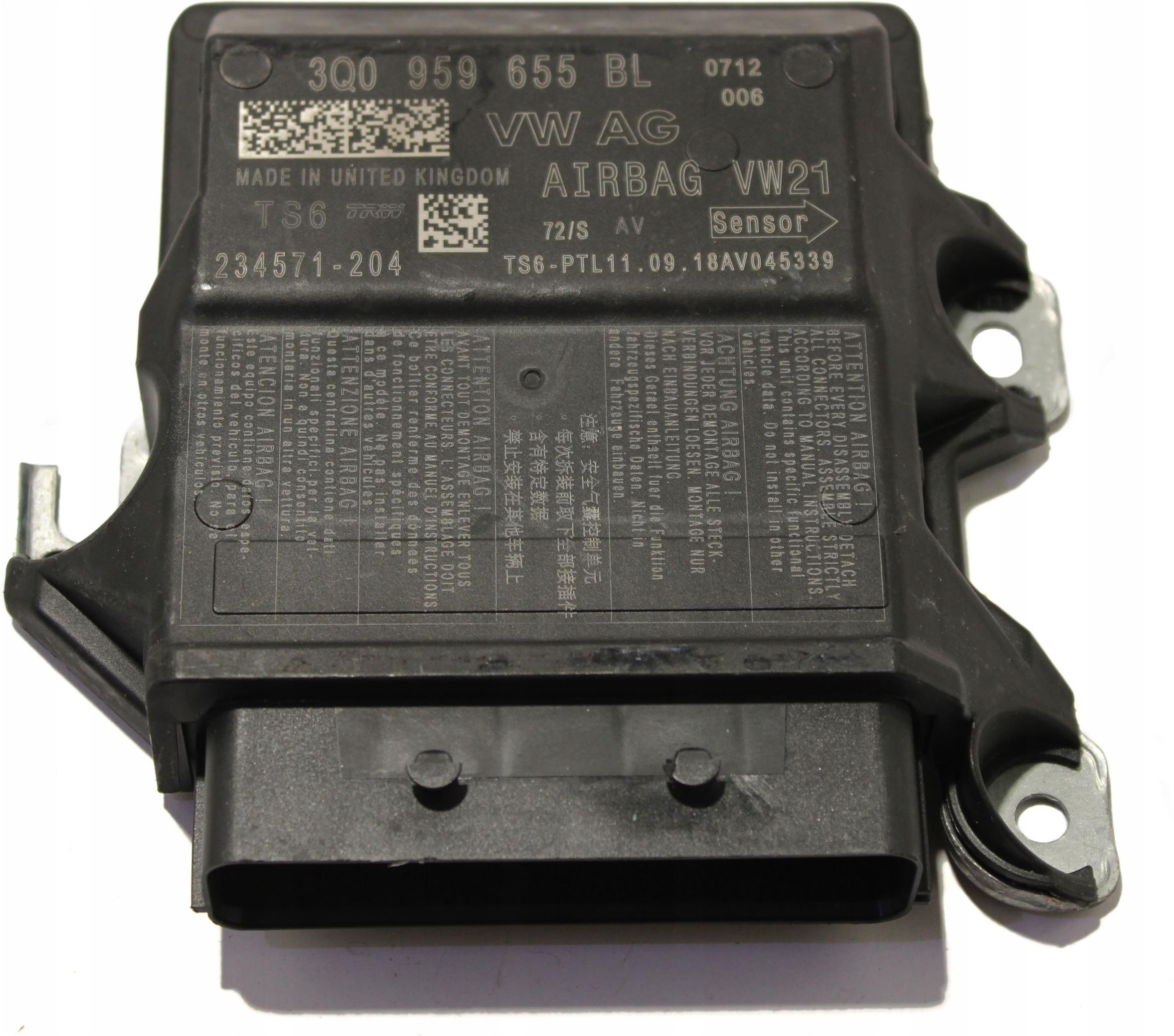Wyposażenie elektryczne Trw Vw Ag Moduł Sterownik Airbagów 3Q0959655Bl ...