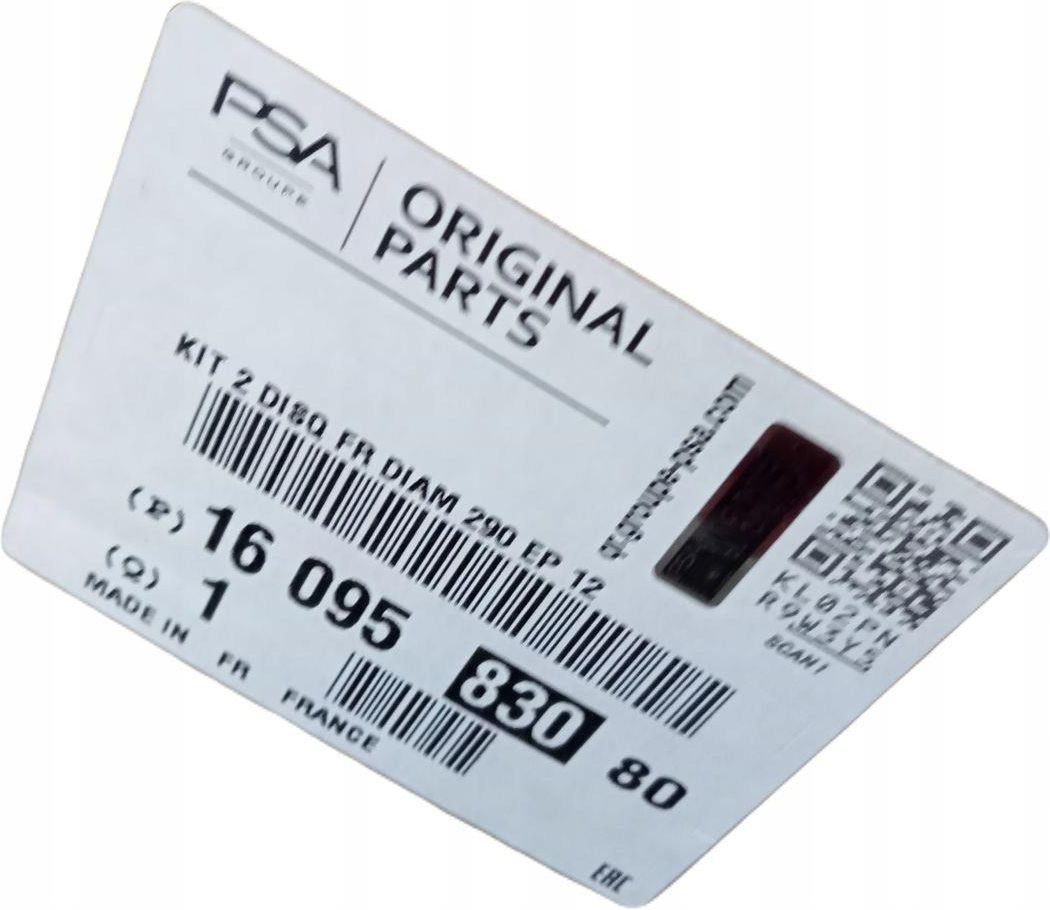 Peugeot Oe 1609583080 Tarcze Tył Peugeot Citroen C4 Picasso 16 095 830 ...