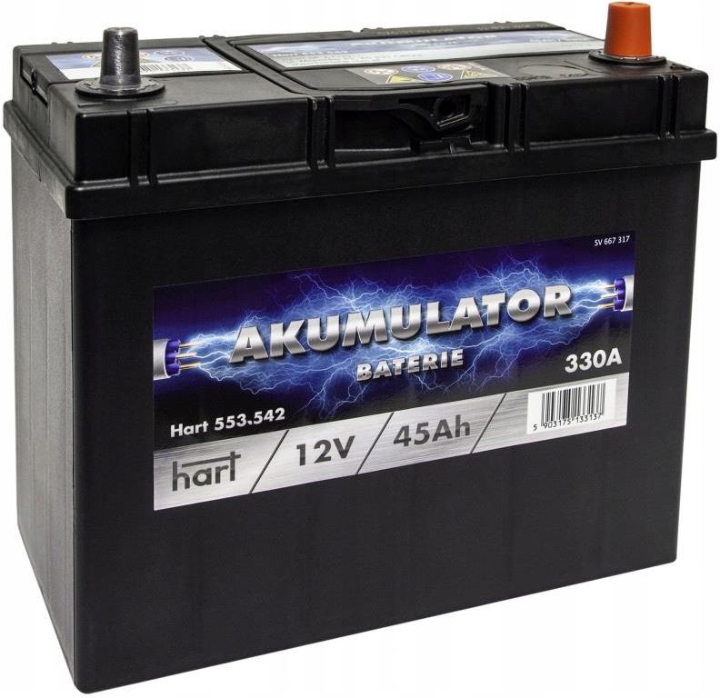 Hart Akumulator 45Ah 330A P Plus 0184454555 - Opinie i ceny na Ceneo.pl