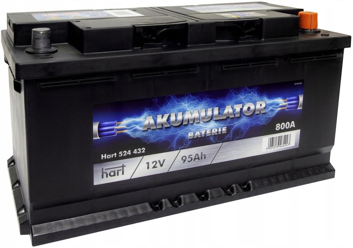 Hart Akumulator 95Ah P Plus 800A 524 432 - Opinie i ceny na Ceneo.pl
