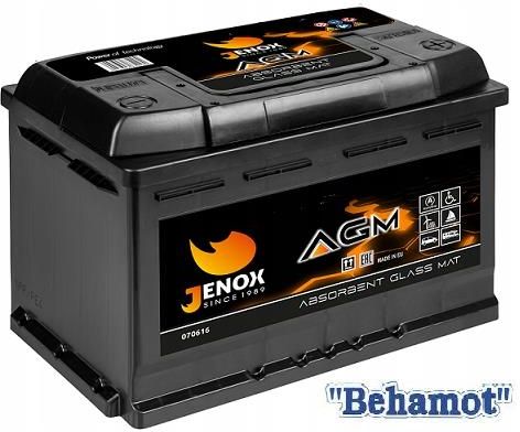 Jenox Akumulator Agm Start Stop 12V 80Ah 760A R080658S - Opinie i ceny ...