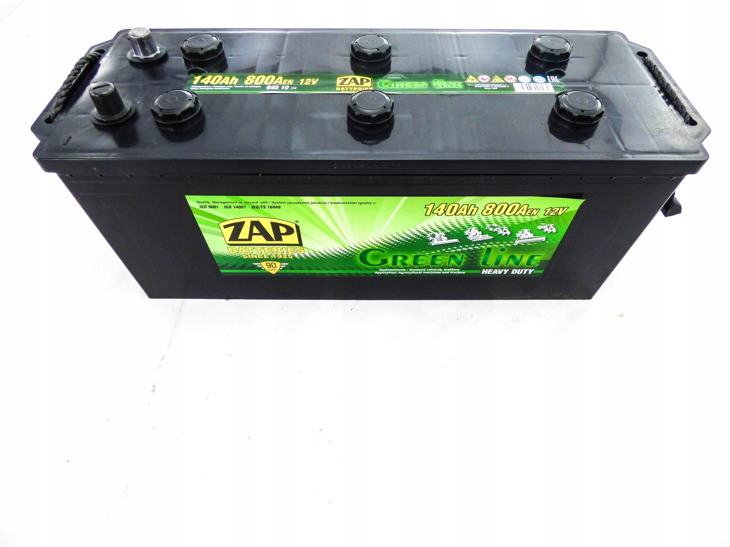 Zap Akumulator 12V 140Ah 800A Green Line Batteries 64010 - Opinie i ...