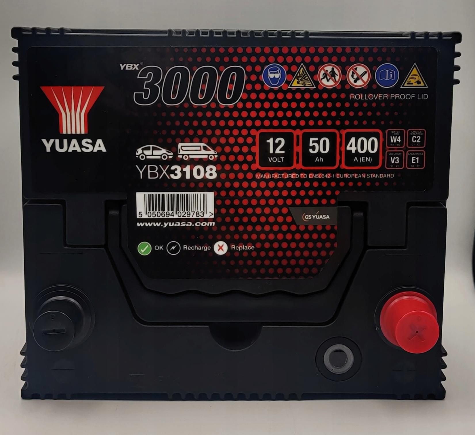 Yuasa Akumulator Ybx3108 12V 50Ah 400A Kia Hyundai 3108 - Opinie i ceny ...