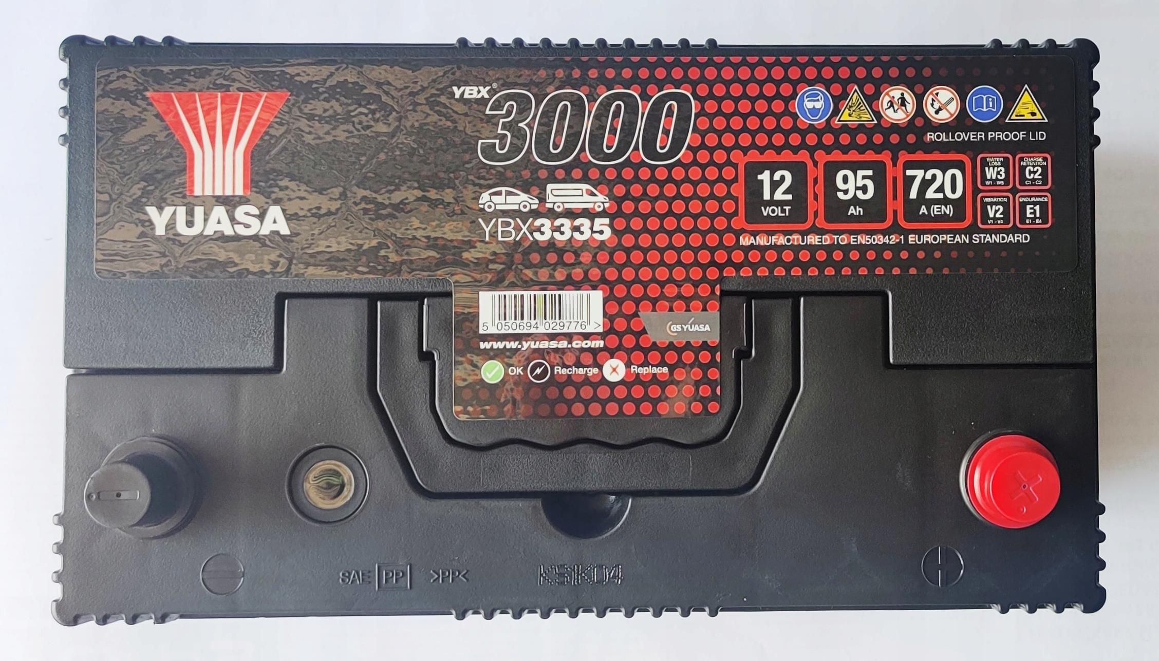 Yuasa Akumulator Ybx3335 12V 95Ah 720A Kia Hyundai 3335 - Opinie i ceny ...