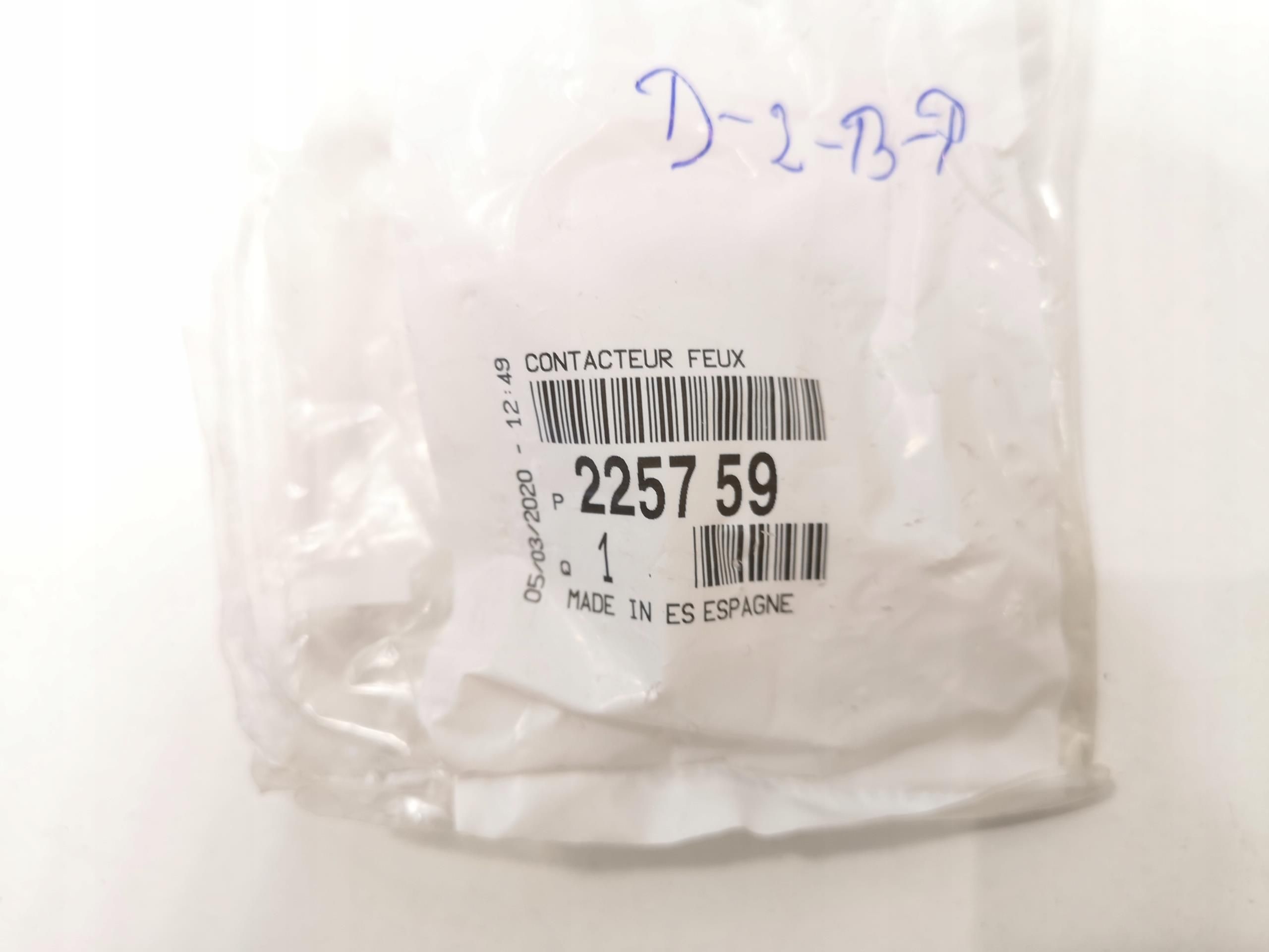 Citroen Oe Czujnik Włącznik Światła Stop Peugeot 225759 9662906680 ...