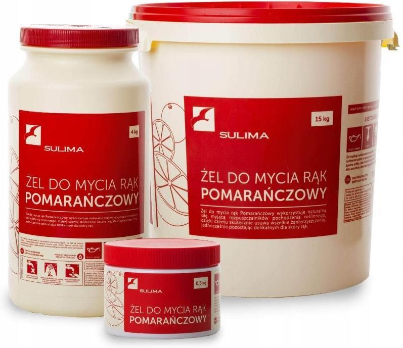 Sulima Żel Pomarańczowy Do Mycia Rąk 4Kg - Opinie i ceny na Ceneo.pl