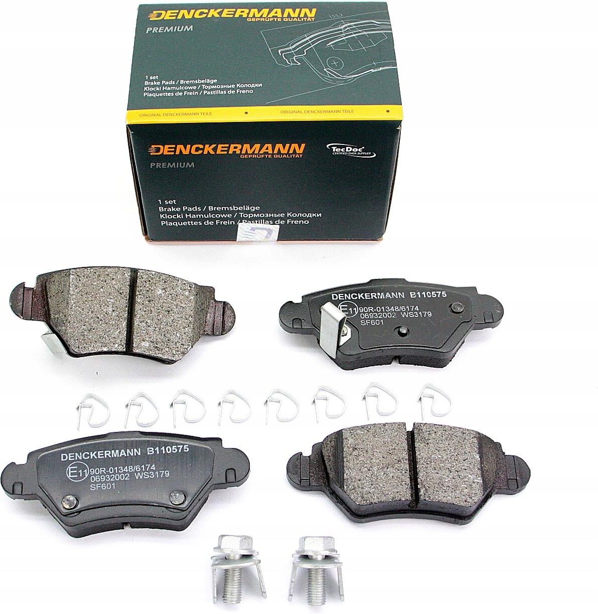 Klocki hamulcowe Denckermann Opel Astra G Zafira Klocki I Tarcze ...