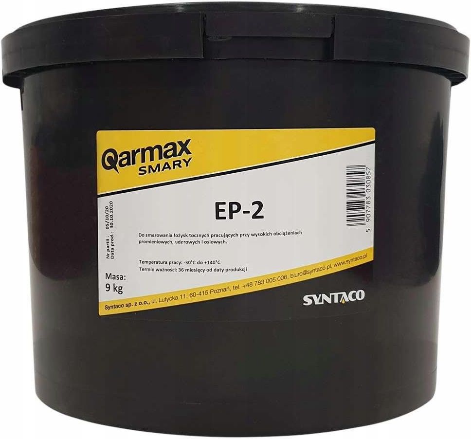 Qarmax Smar Do Łożysk Ep-2 9Kg - Opinie i ceny na Ceneo.pl