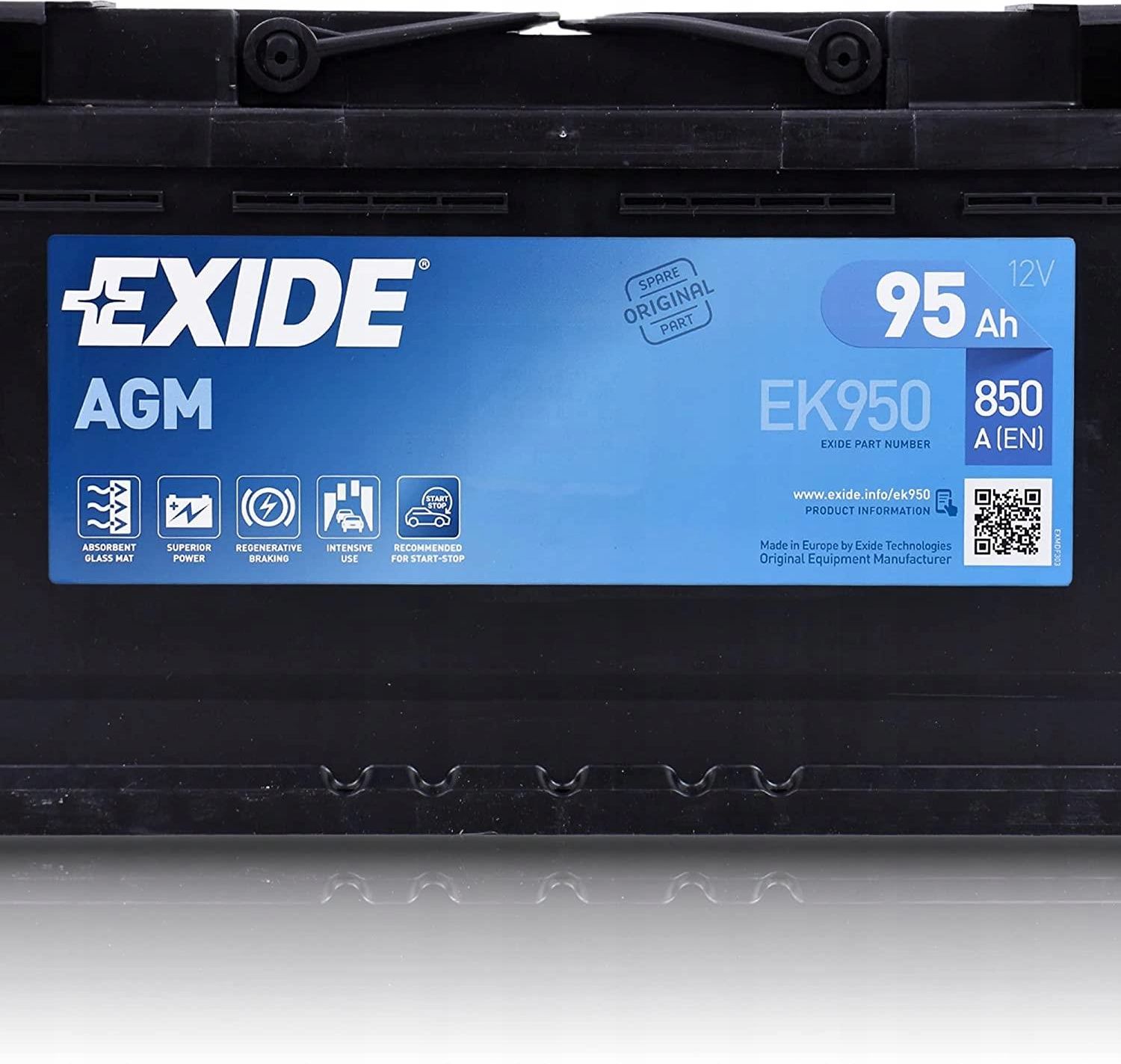 Exide Akumulator Agm 95Ah 850A Agm95Ss - Opinie i ceny na Ceneo.pl