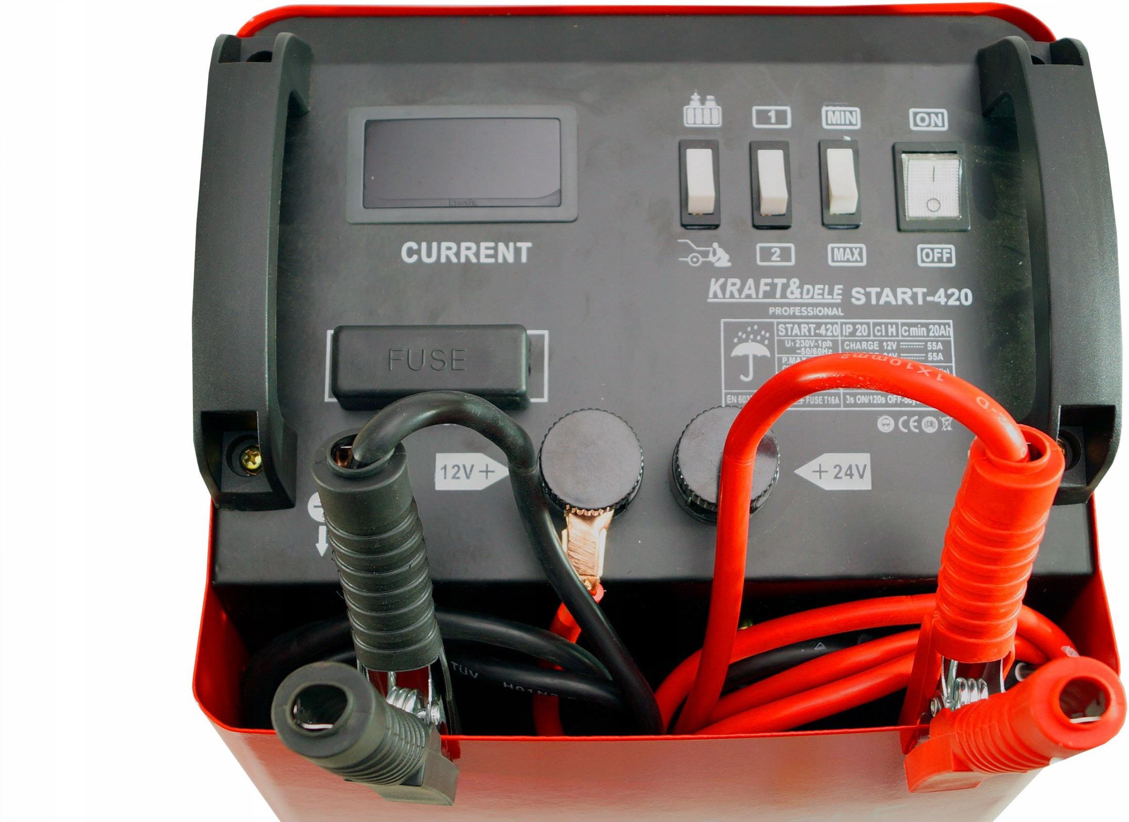 Prostownik do akumulatora Kraft&Dele Prostownik Z Rozruchem 12V 24V 250A Kd1915 Kraft - Opinie i ...