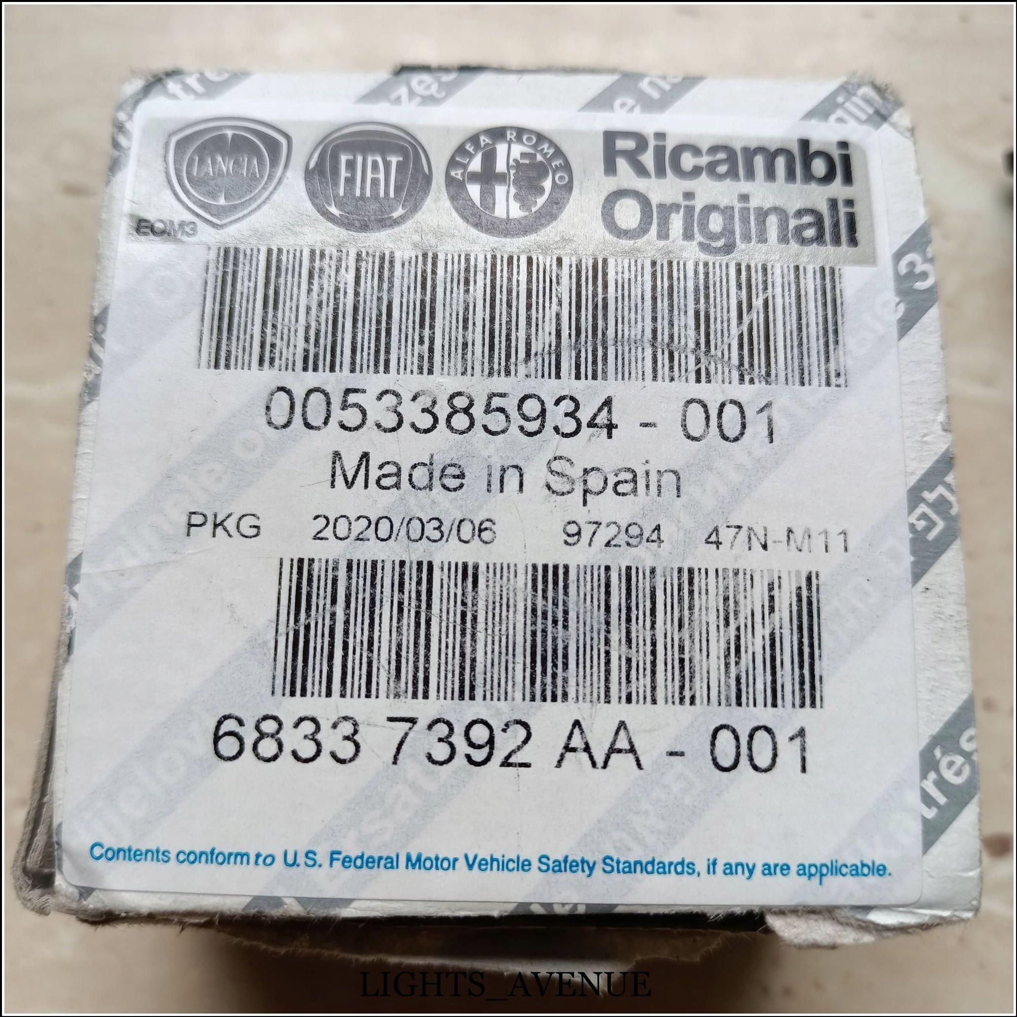 Czujniki parkowania Mopar Fiat Oe 0053385934 Czujnik Parkowania ...