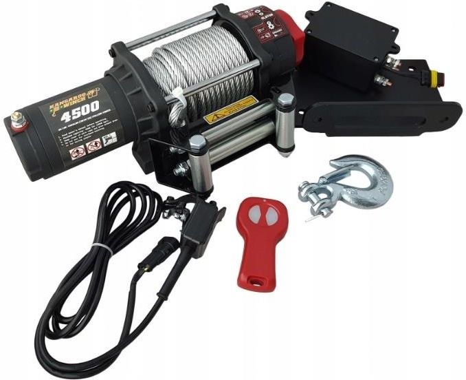 Kangaroo Winch Wyciągarka Kangaro 4500 Lbs Stalowa Quad Atv Pług ...