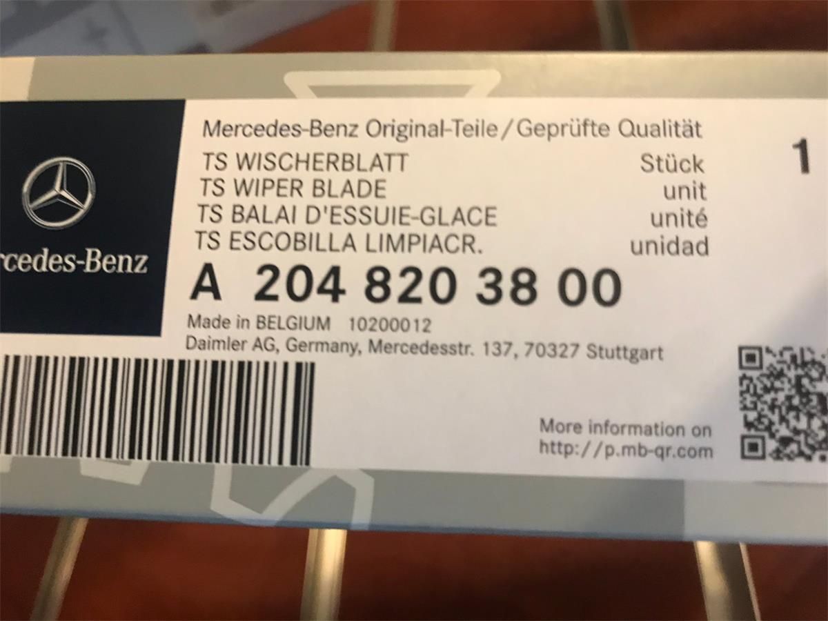 Mercedes Benz Oryginalne Oe Mercedes Benz Pióra Wycieraczek Glk X204 ...