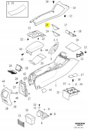 Volvo Oe Popielniczka Volvo Xc40 C40 32226468 - Opinie i ceny na Ceneo.pl