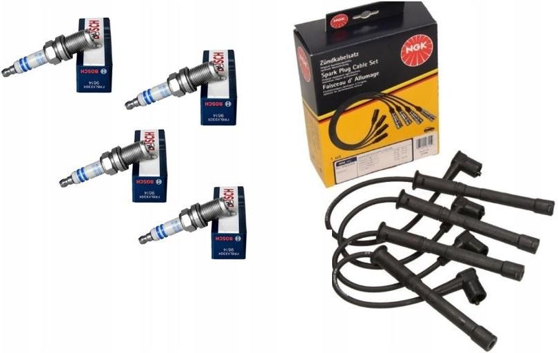 Ngk Kable Ngk Plus Świece Bosch Renault Clio 2 Ii 1 1 1 2 Rc Rn1204 0 ...