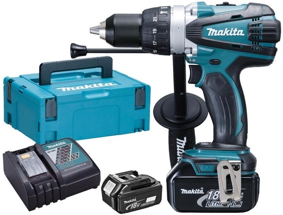 Makita Wiertarko-Wkrętarka Akumulatorowa Udarowa 18V 2*5Ah Li 2-Bie - Opinie i ceny na Ceneo.pl