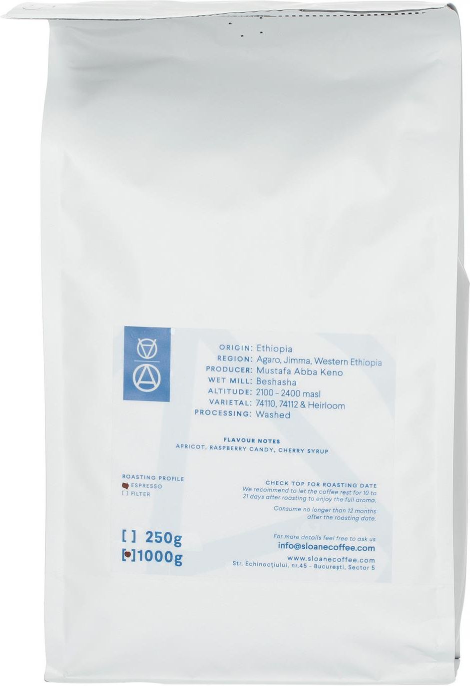 Kawa Sloane - Ethiopia Jimma Beshasha Washed Espresso 1Kg - Ceny i ...