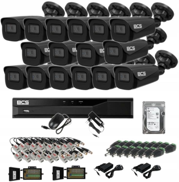 Zestaw do monitoringu System Monitoringu Do Domu 16 Kamer Fullhd Chmura ...