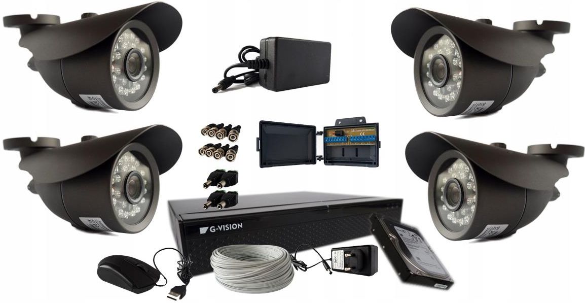 Zestaw do monitoringu G Vision G Vision Zestaw Kamer Full Hd Do ...