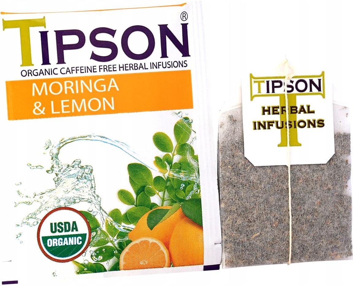 Herbata Tipson Moringa Lemon Bio Herbata Ziołowa 100X1,5G - Ceny i ...