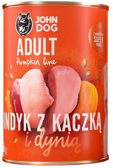 Karma John Dog Pumpkin Line Indyk Z Kaczką I Dynią 12X400G - Ceny i ...