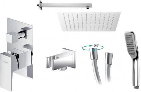 Zestaw prysznicowy Omnires Fresh Zestaw + Deszczownica 20cm ...