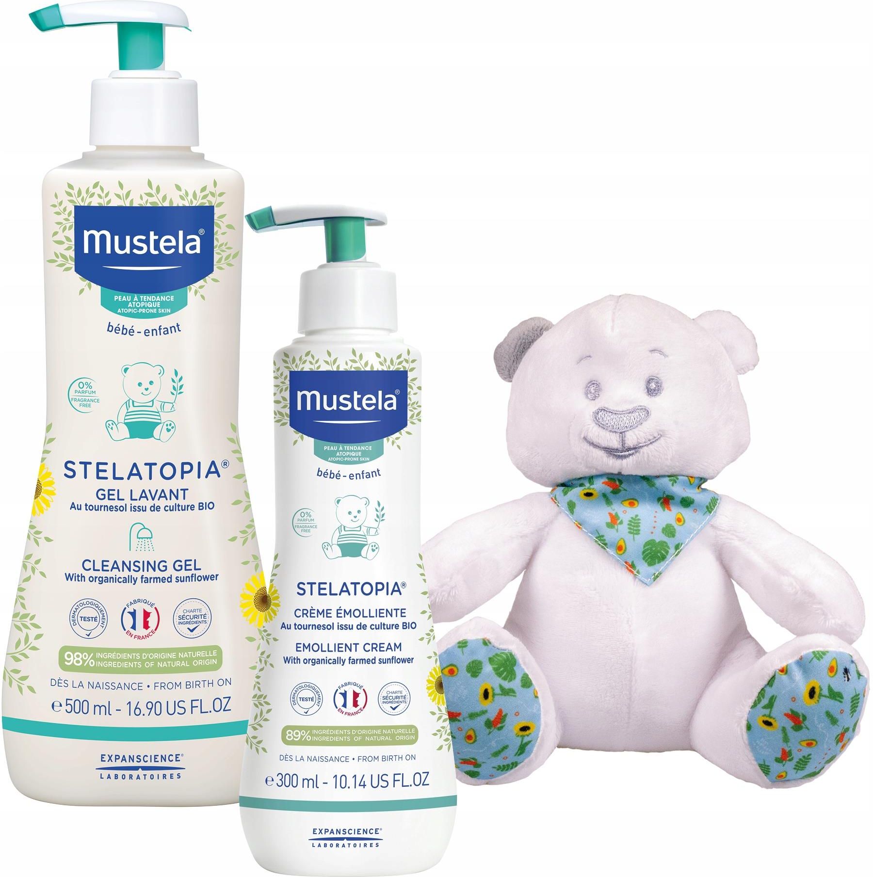Mustela Stelatopia Krem 300Ml + Żel Do Mycia 500Ml - Ceny i opinie ...