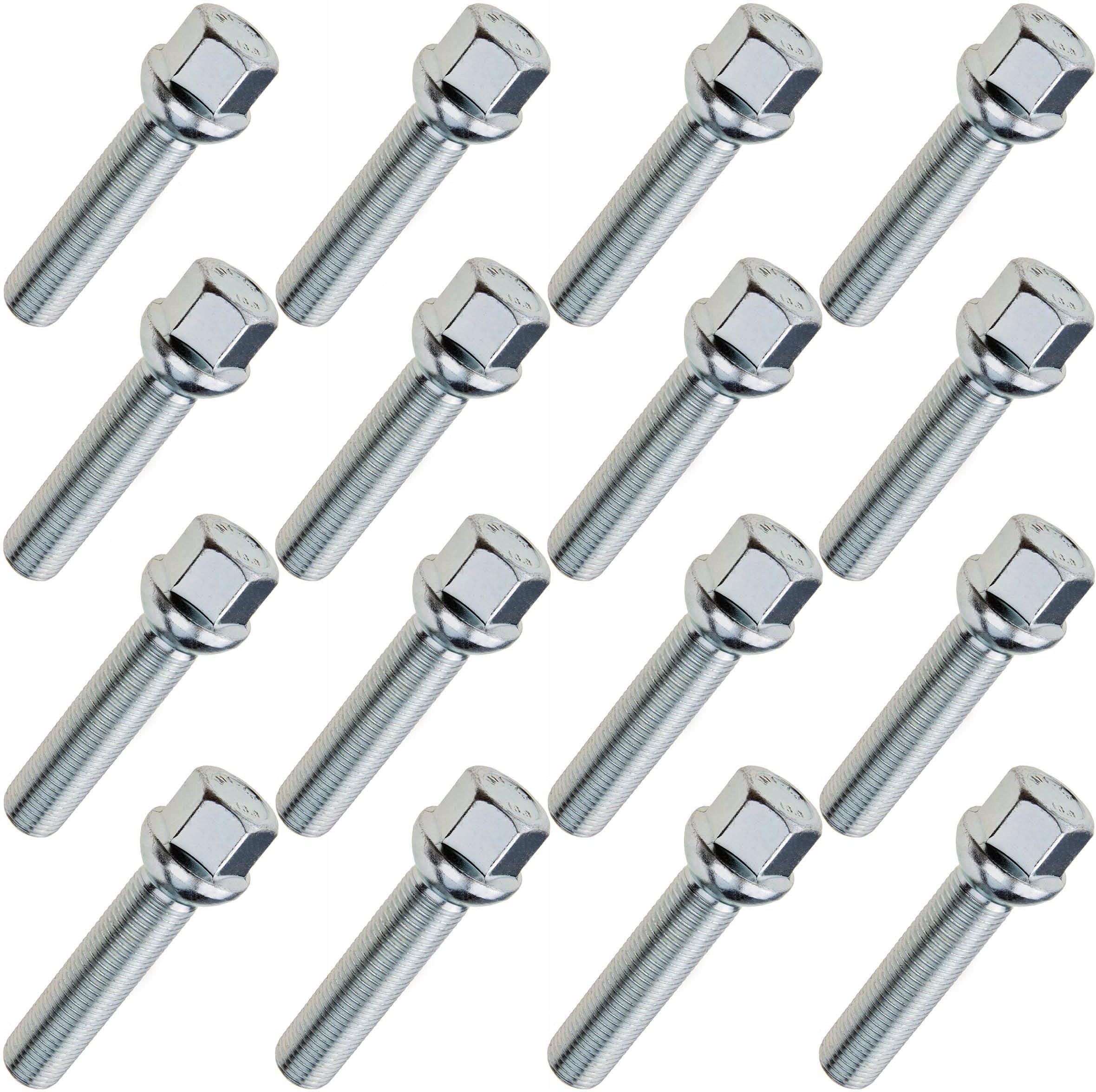 Carbonado Śruby Do Kół Felg Mercedes M14 1.5 60Mm Kula 040154736 ...