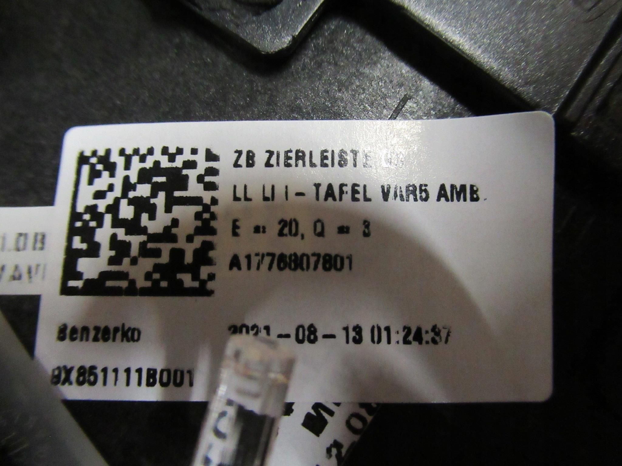 Mercedes Benz Oe W177 Amg Listwa Konsoli Dekor Led Ozdobna A1776806007 ...