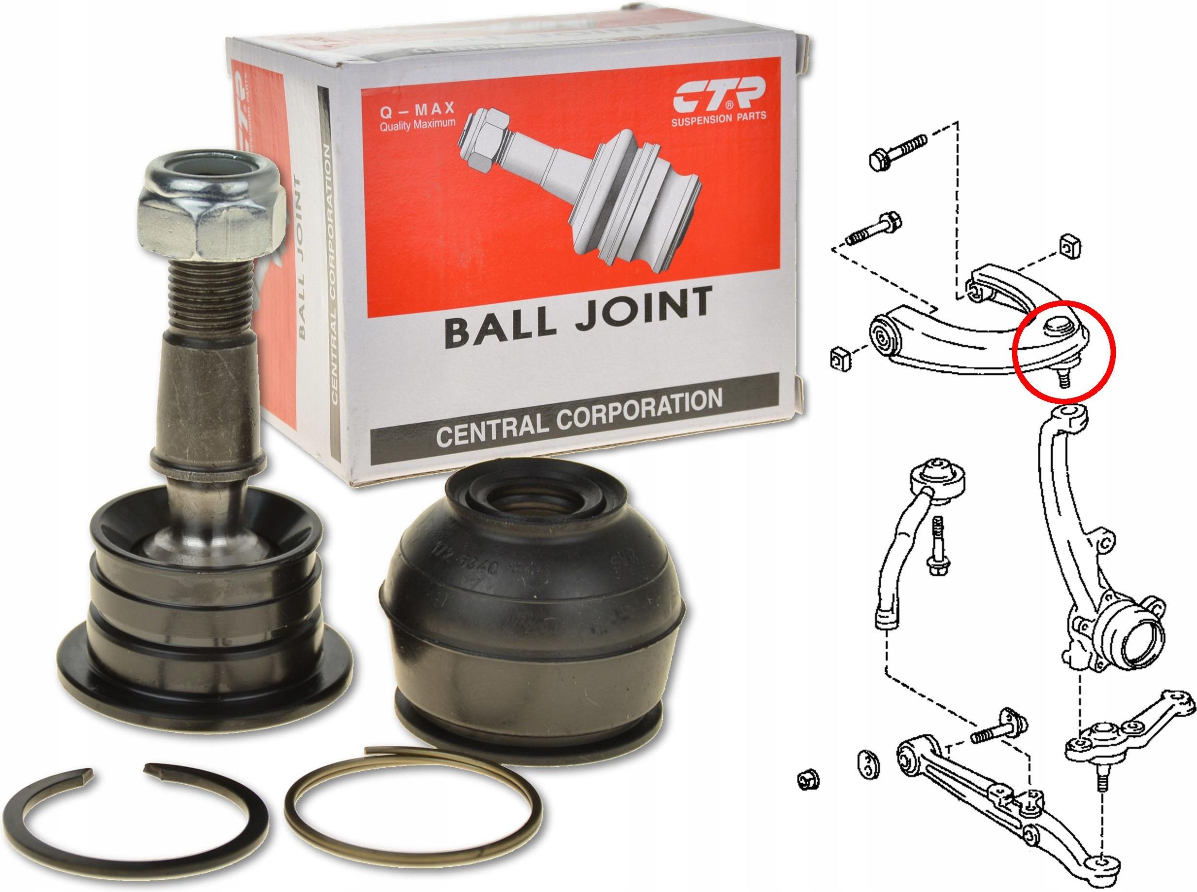 Wahacz Ctr Lexus Is200 Is300 99 Sworzeń Wahacza Przód Górny Cbt84 - Opinie i ceny na Ceneo.pl