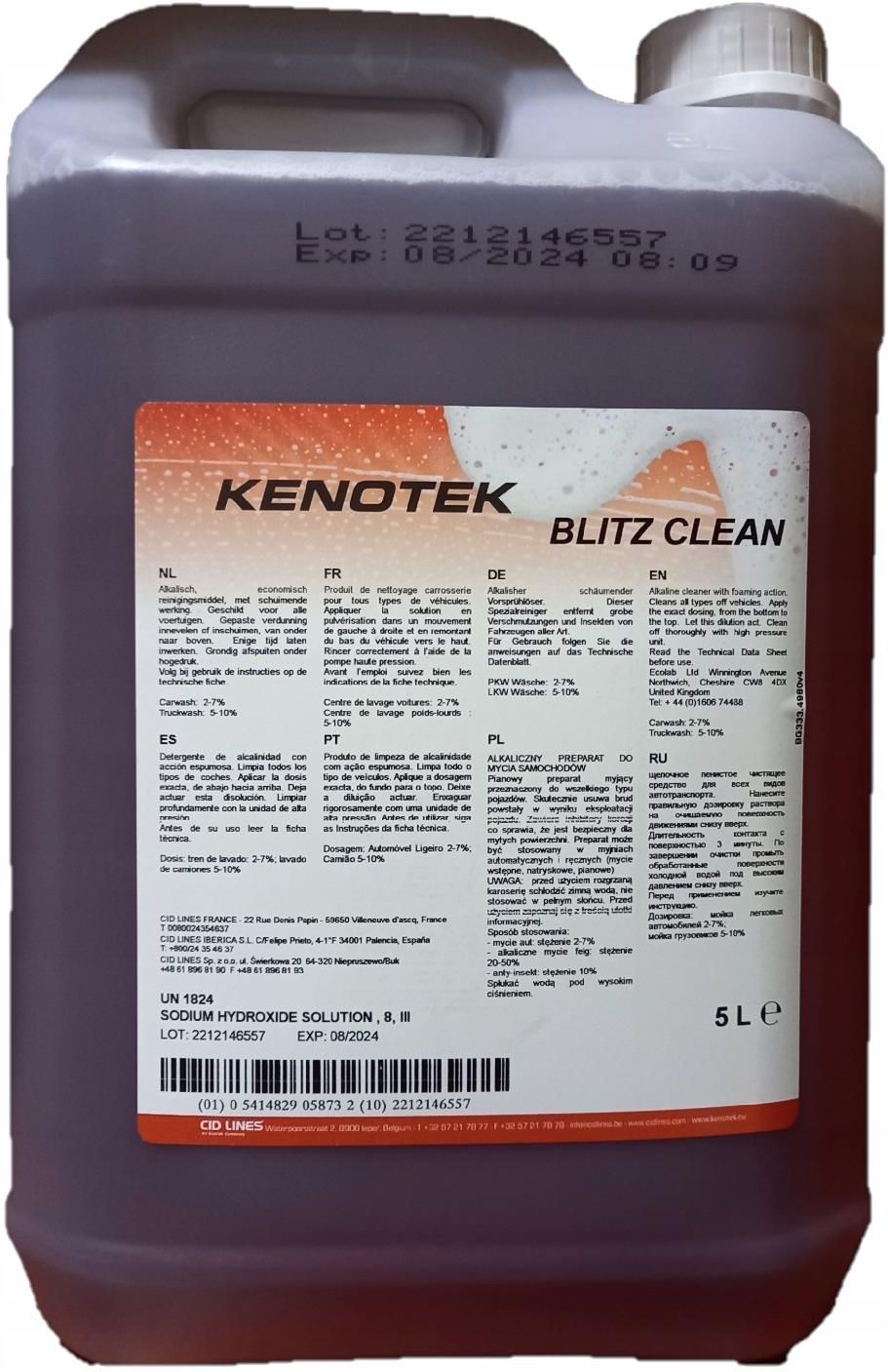 Kenotek Blitz Clean 5L Środek Do Mycia Aut Felg - Opinie i ceny na Ceneo.pl