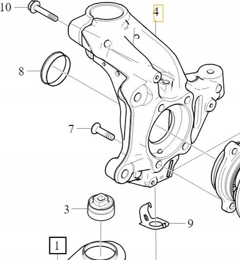 Volvo Oe Volvo C40 Xc40 Przednia Prawa Zwrotnica Oe 3224633 32246336 ...