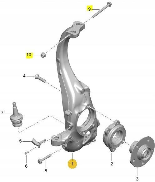 Porsche Oe Zwrotnica Przednia Prawa Porsche Macan 95B407254F - Opinie i ...