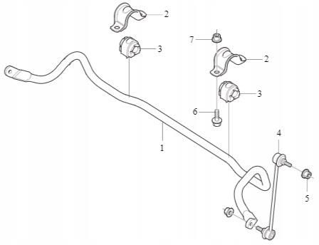 Volvo Oe Guma Stabilizatora Volvo V40 V40Cc 2013 Oryginał 31317248 ...