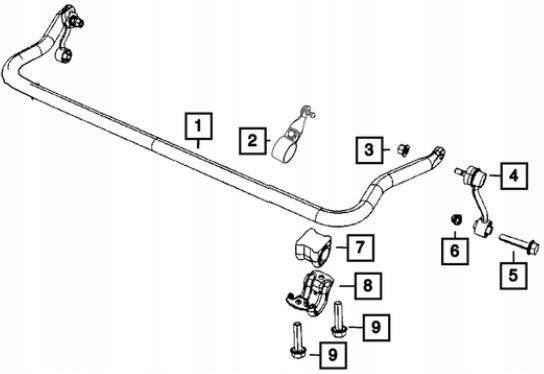 Jeep Oe Obejmy Obejma Mocowania Stabilizatora Wrangler Jl 0016 ...