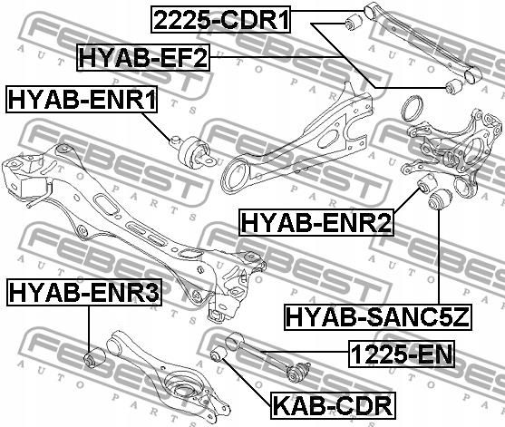 Febest Tuleja Śruba Wahacz Tył Kia Carens Cee'D Sportage KabCdr 2229001Kit - Opinie i ceny na ...