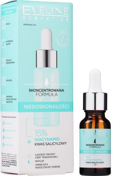 Serum do twarzy Eveline Cosmetics Skoncentrowane Serum Do Twarzy Z Niacynamidem I Kwasem ...