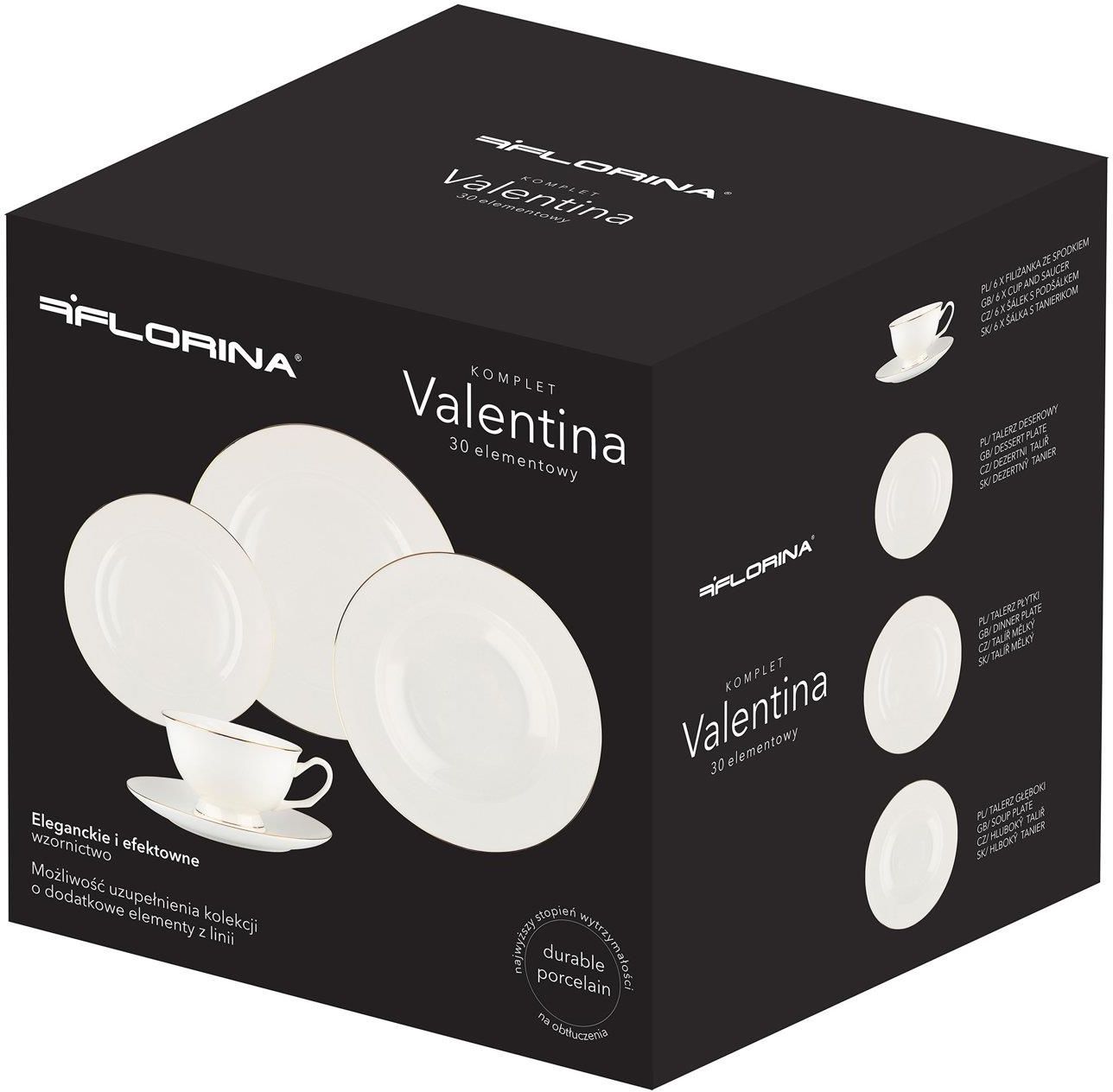Florina Zestaw talerzy obiadowych Valentina 6/30 - Opinie i atrakcyjne ...