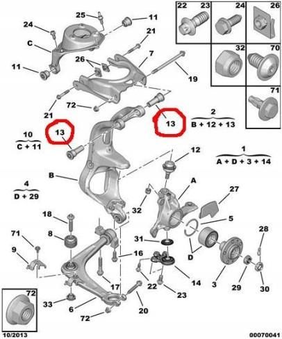 Hutchinson Tuleja Zwrotnicy Citroen C5 Peugeot 407 508 3523Az - Opinie ...
